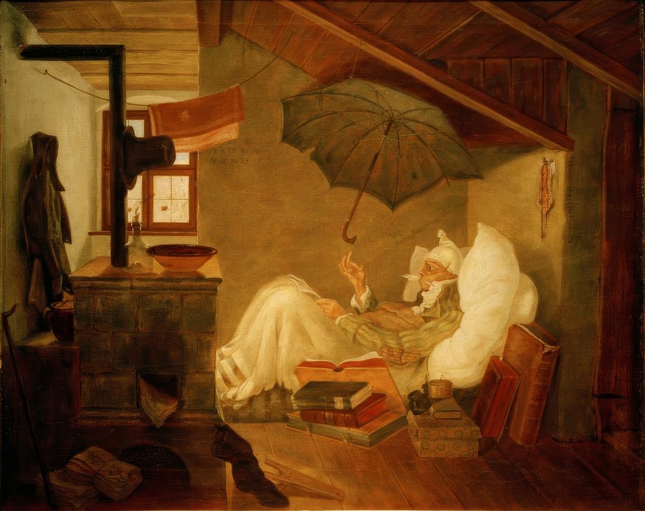 The Poor Poet by Carl Spitzweg: Buy fine art print