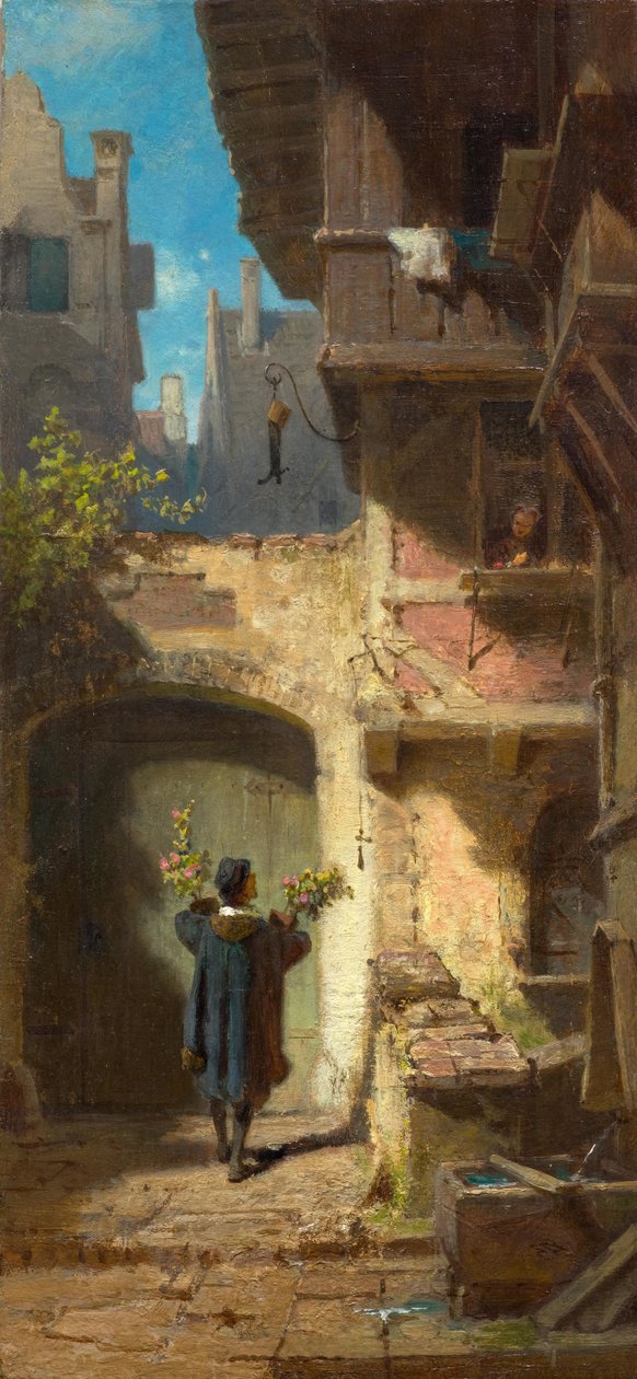 The Well-Wisher by Carl Spitzweg: Buy fine art print