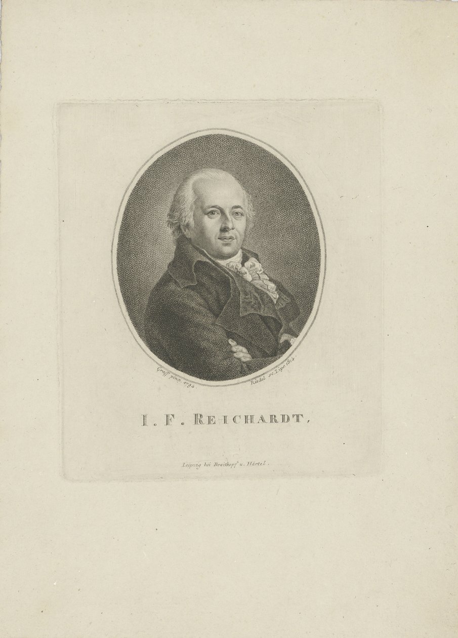 Portrait of the composer Johann Friedrich Reichardt