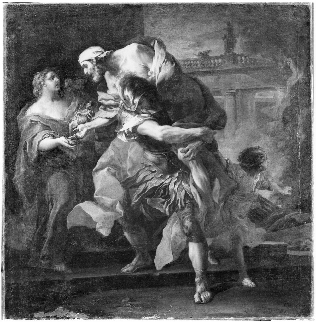 Aeneas Carrying Anchises, 1729 by Carle van Loo