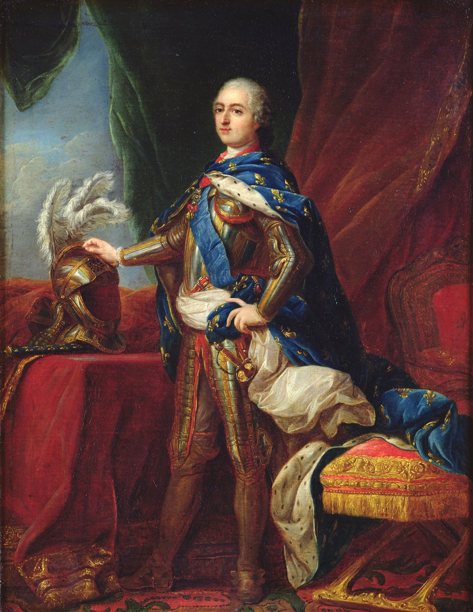 Portrait of Louis XV in Armour by Carle van Loo