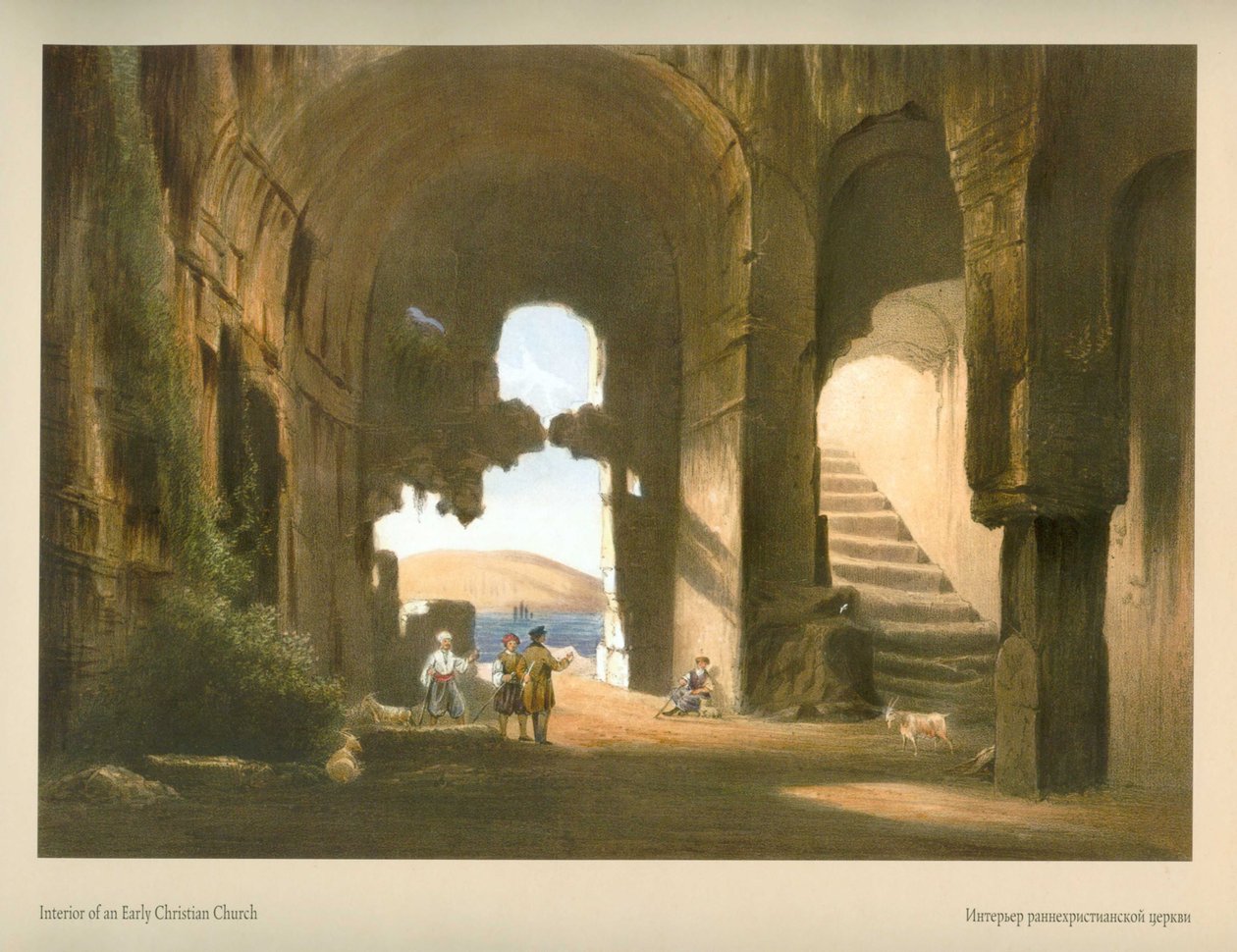 Carlo Bossoli. Interior of an Early Christian Church