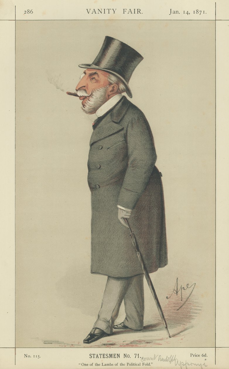 Count Rudolph Apponyi by Carlo Pellegrini: Fine art print