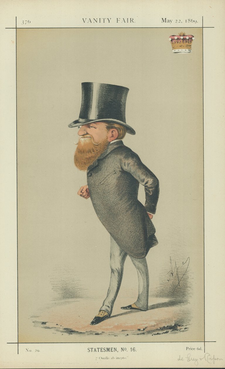 Lord de Grey and Ripon by Carlo Pellegrini: Fine art print