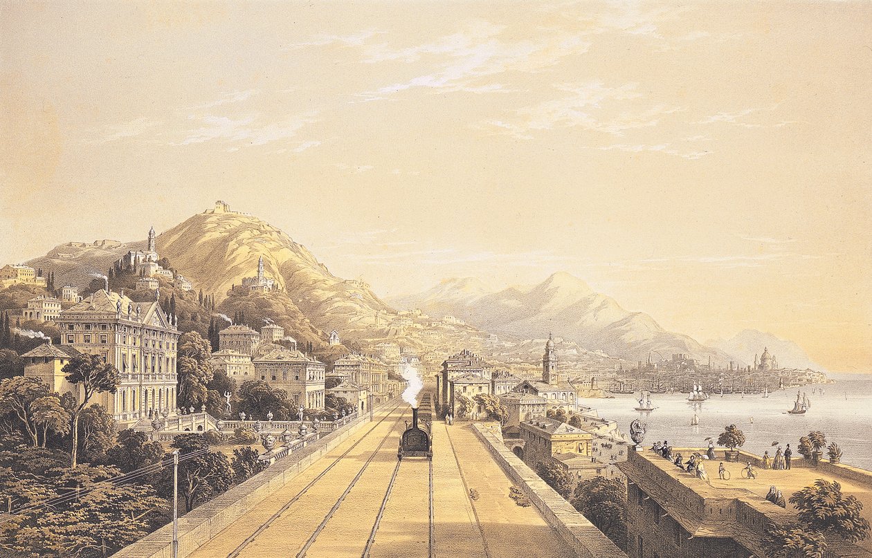 Frontispiece from 'Views on the Railway Between Turin and Genoa', 1853