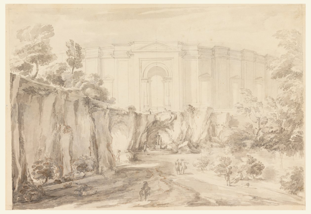 Design for a Hemicycle, Villa Albani, Rome, Italy