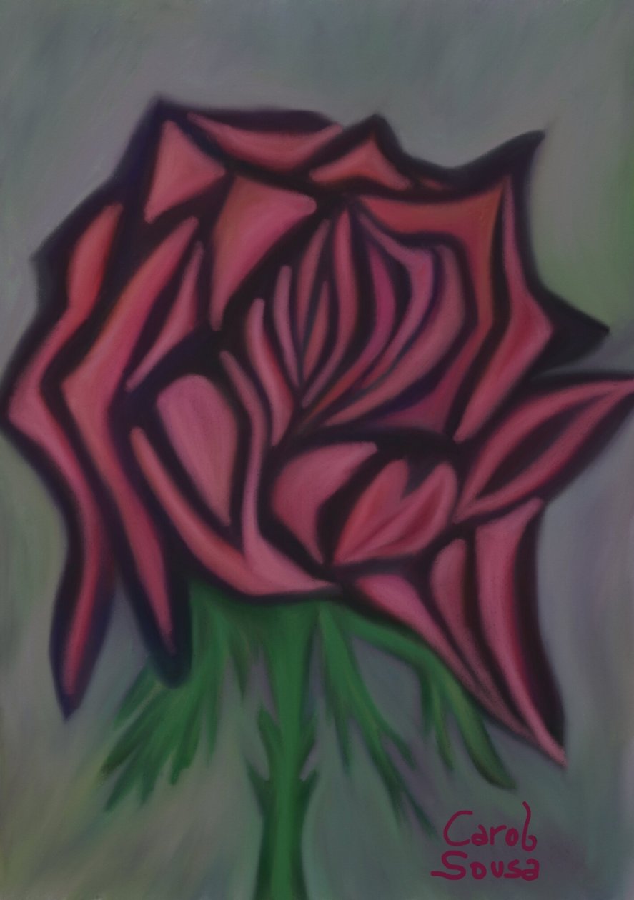 Modernist Rose by Carol Sousa Cuello: Buy fine art print