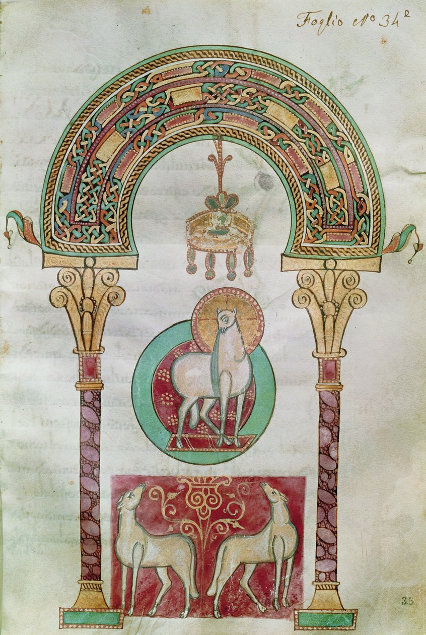 Agnus Dei, illustration of the Lamb of God from Etymologiae by Isidore ...