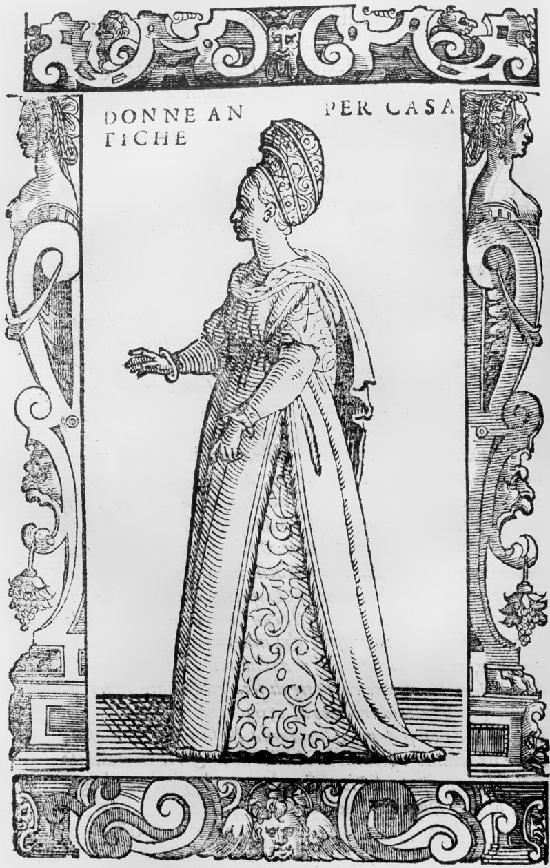 Lady of the House, 1590 by Cesare Vecellio: Fine art print