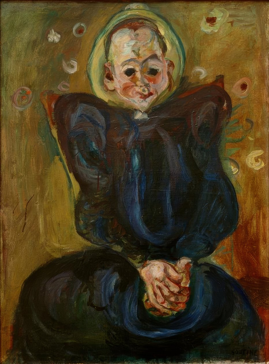 Ch. Soutine, Woman in Blue Dress by Chaim Soutine