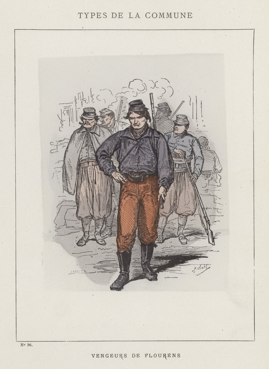 Vengeurs de Flourens by Charles Albert d Arnoux Bertall