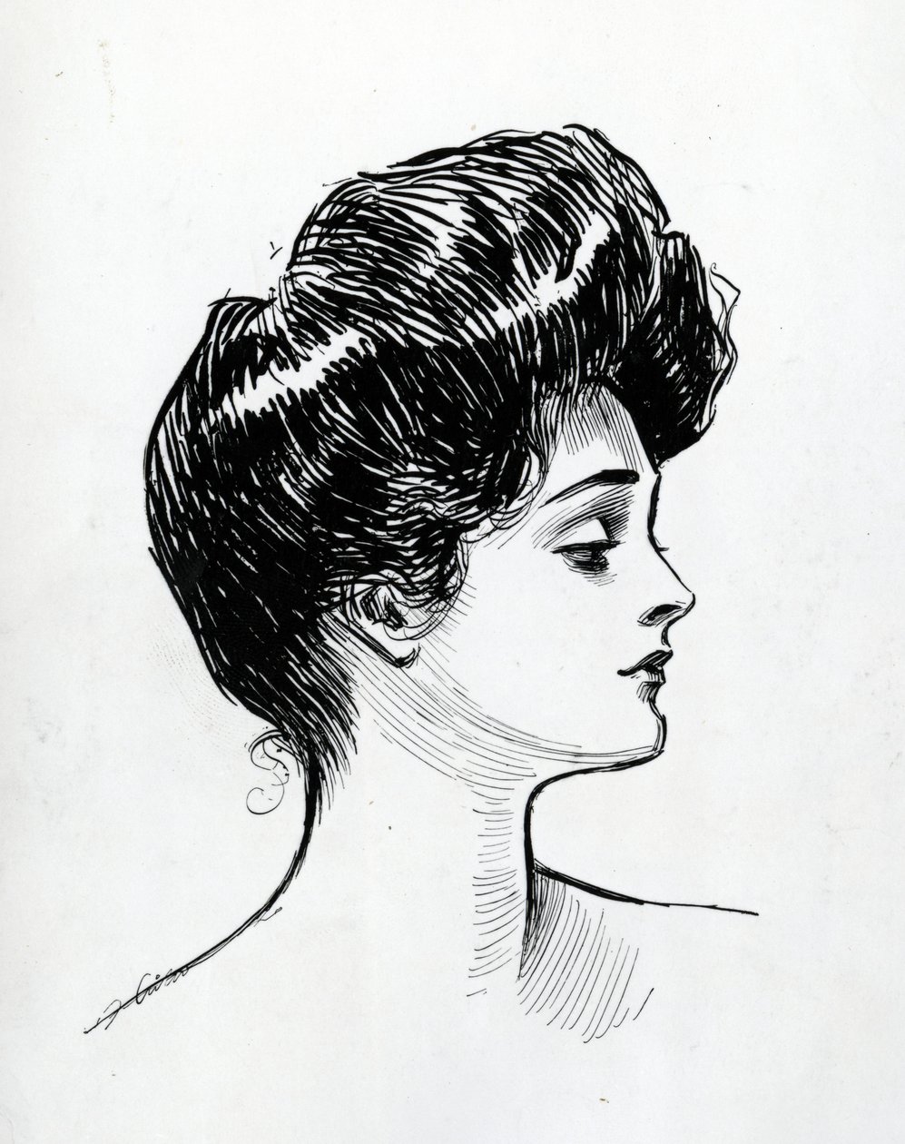A Gibson Girl by Charles Dana Gibson: Buy fine art prints