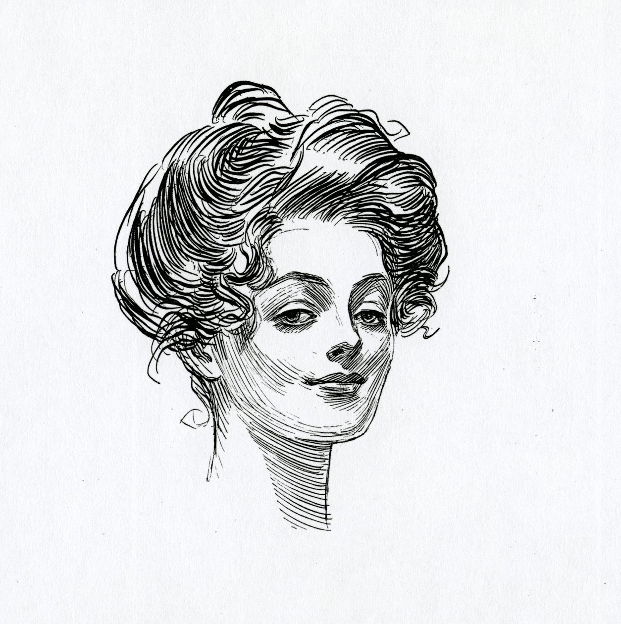 A Gibson Girl, c.1902 by Charles Dana Gibson: Fine art print