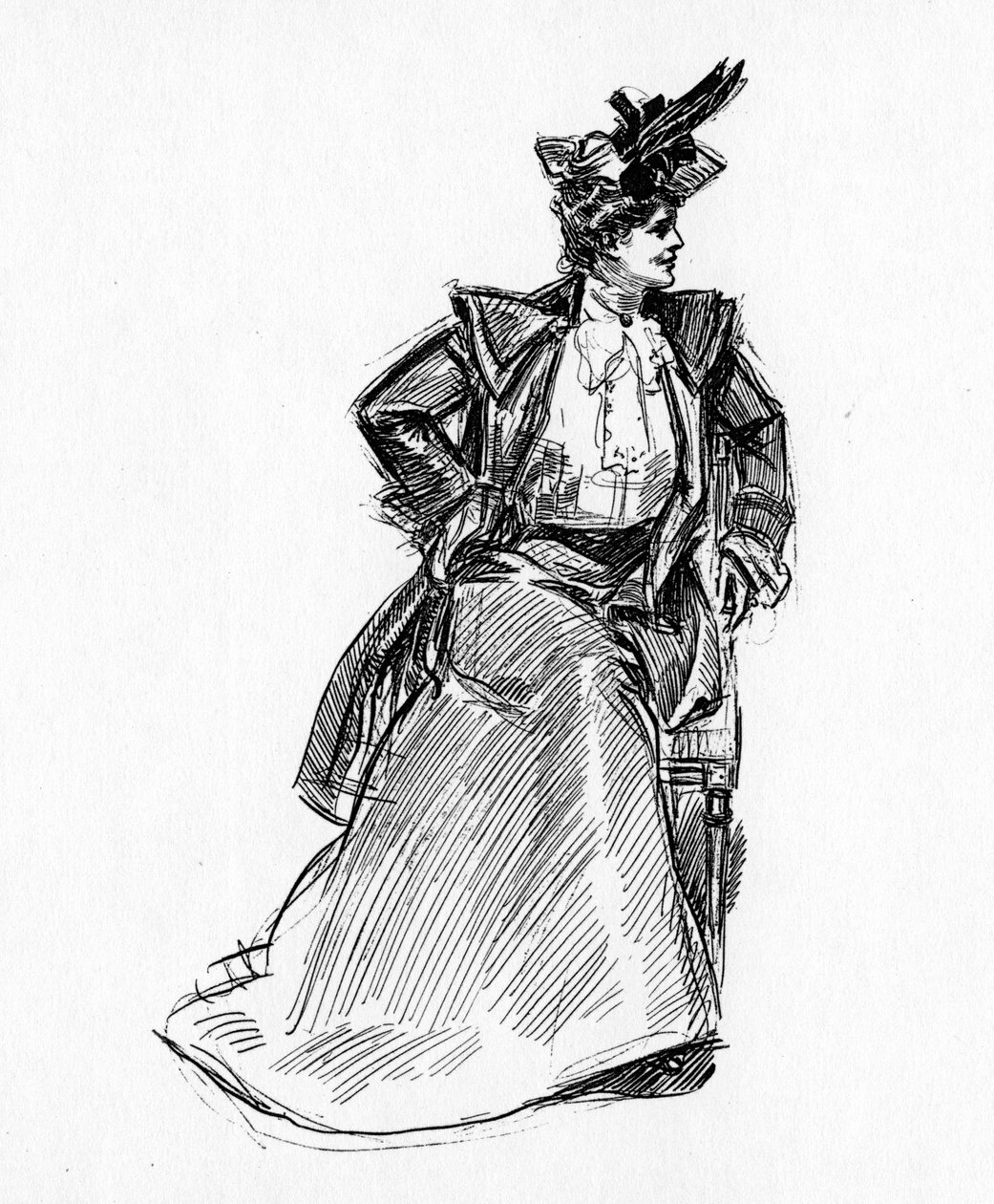 A Gibson Girl by Charles Dana Gibson: Buy fine art prints