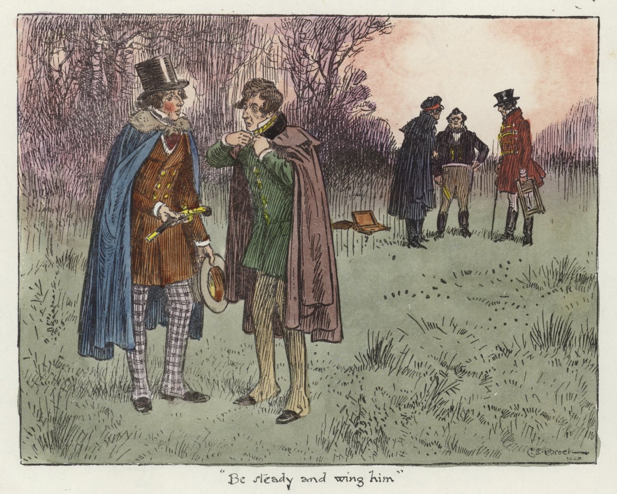 Illustration for the Pickwick Papers by Charles Edmund Brock