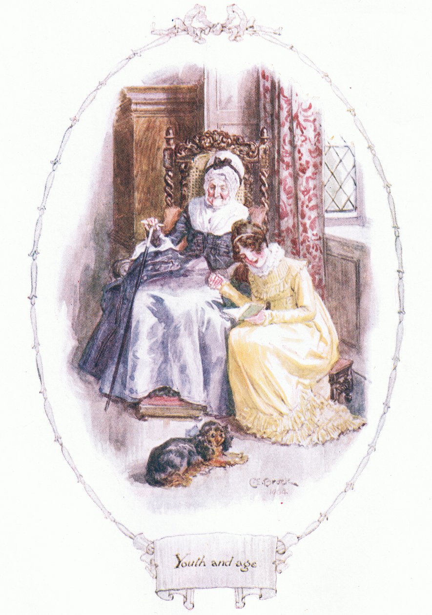 Youth and Age by Charles Edmund Brock: Buy fine art print