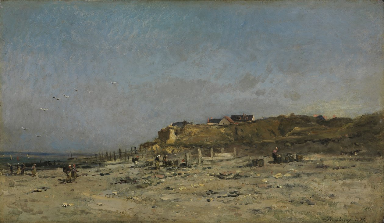 Beach of Villerville, Normandy, 1875
