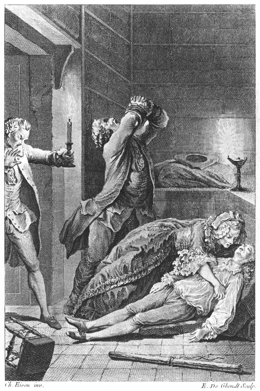 Jean Calas (1698-1762) discovering his dead son