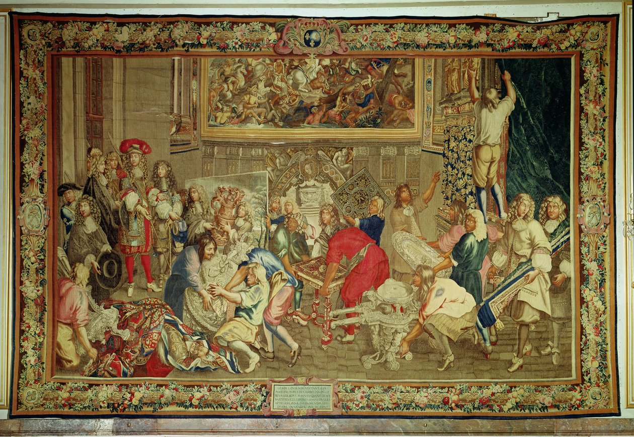 Louis XIV Visiting the Gobelins Factory, 15th October 1667