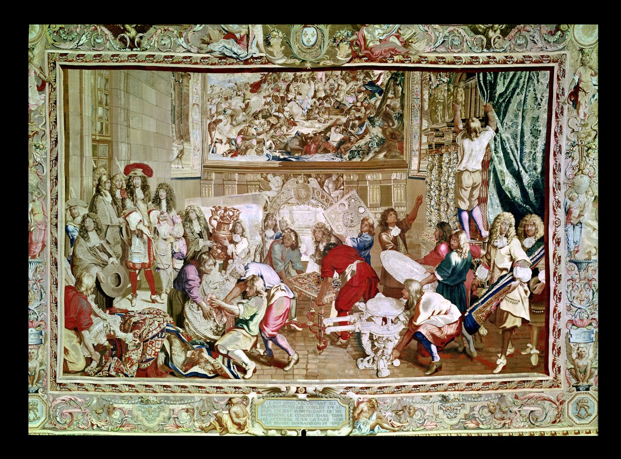 Louis XIV visiting the Gobelins factory, 15th October 1667