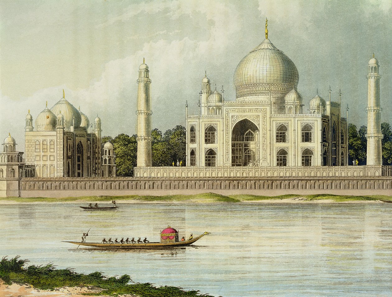 The Taj Mahal, Tomb of the Emperor Shah Jehan and his Queen, plate 25 ...