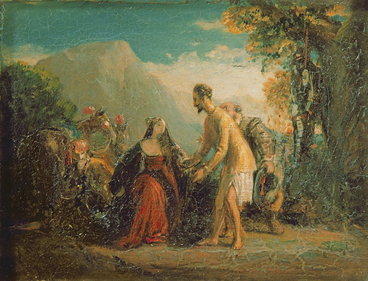 Don Quixote and Dorothea from Cervantes' 'Don Quixote de la Mancha'