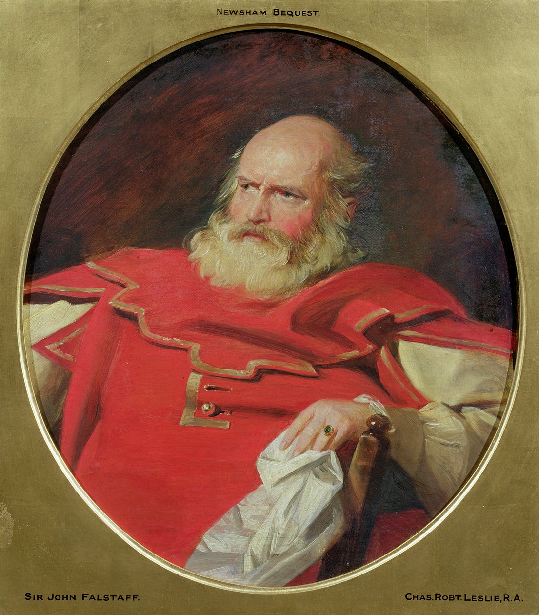 Sir John Falstaff by Charles Robert Leslie: Fine art print