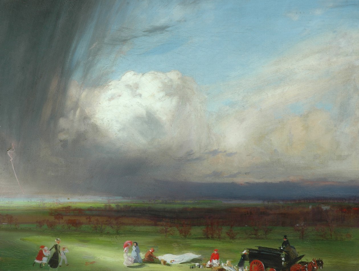 An Interrupted Picnic by Charles Sims: Buy fine art print