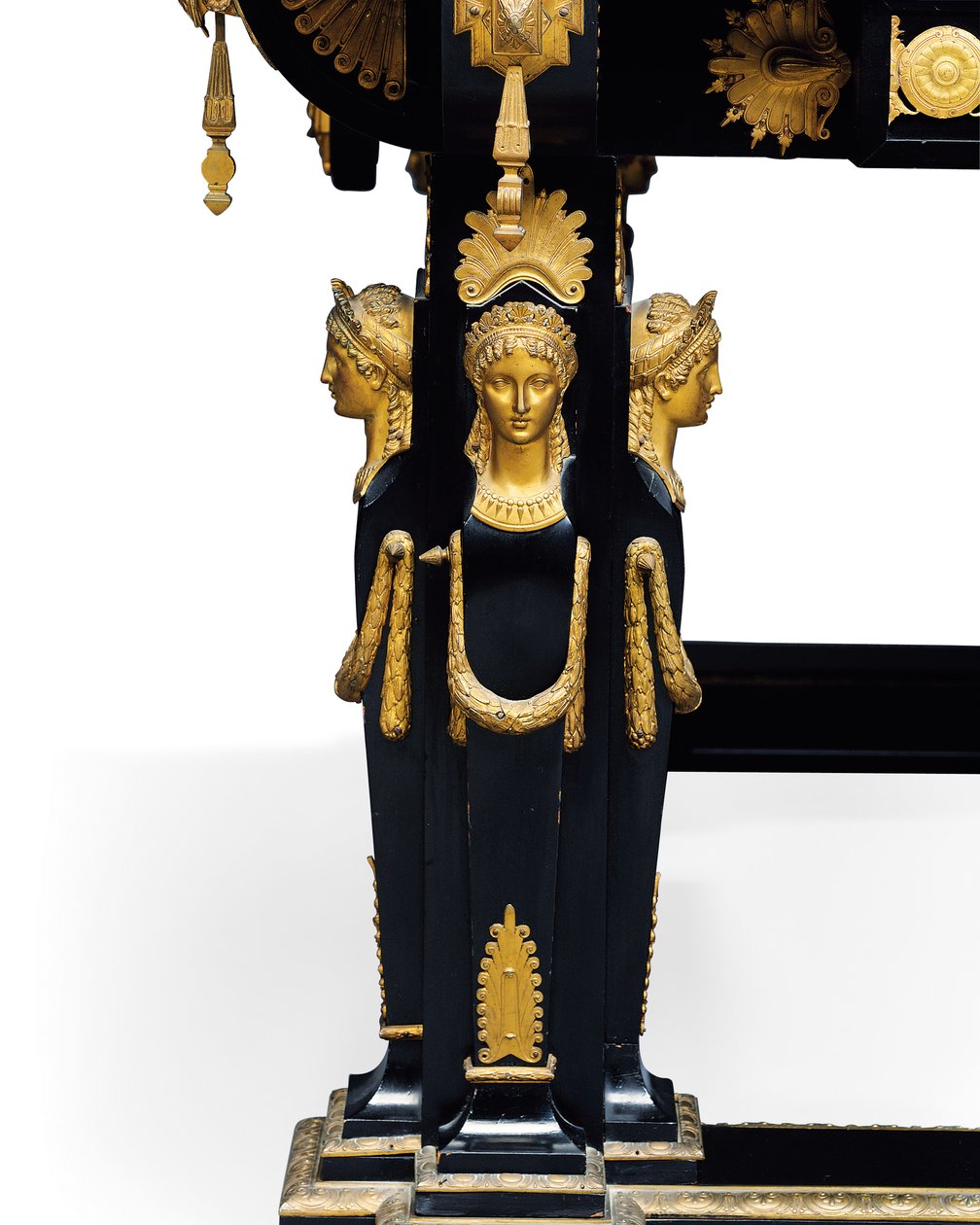 Napoleon III table, designed by Jean Brandely, marquetry by E. Varlot ...