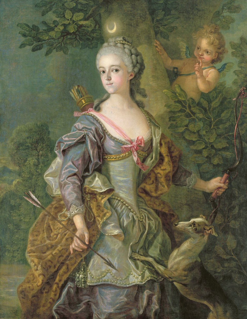 Luise Henriette Wilhelmine von Anhalt-Dessau as Diana