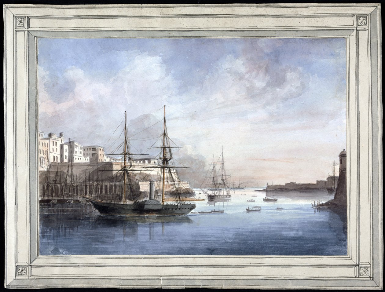 View at Malta by Charles Andrew Dyce: Buy fine art print