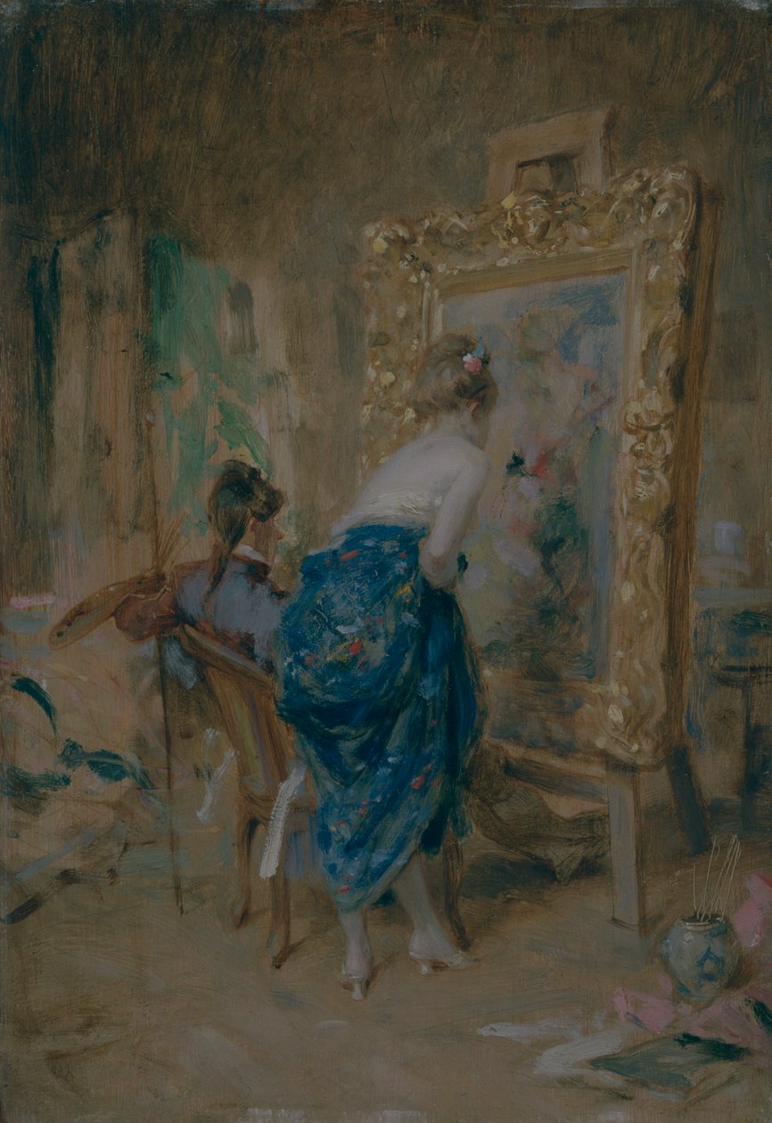 The Artist's Model, 1874 by Charles Bargue: Fine art print