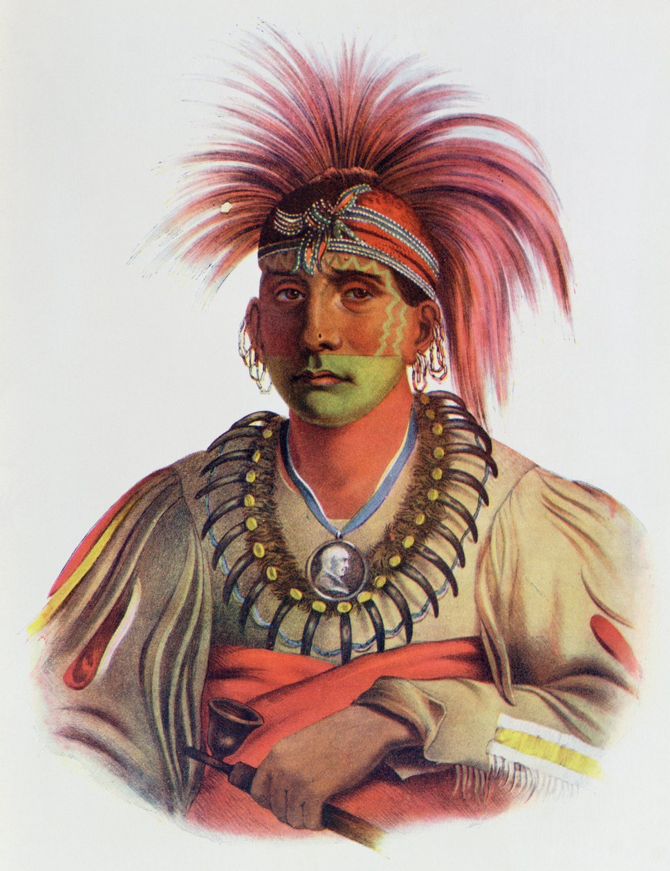 Nowaykesugga, an Otto, illustration from 'The Indian Tribes of North ...
