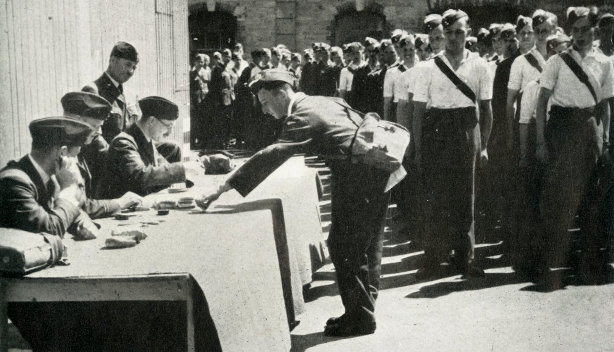Pay-day Marks-off Life in the Royal Air Force at Regular Intervals