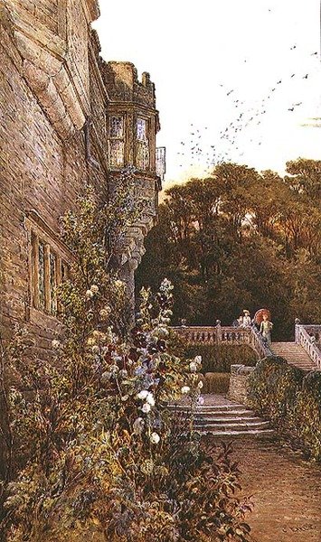 On the Terrace, Haddon Hall by Charles Earle