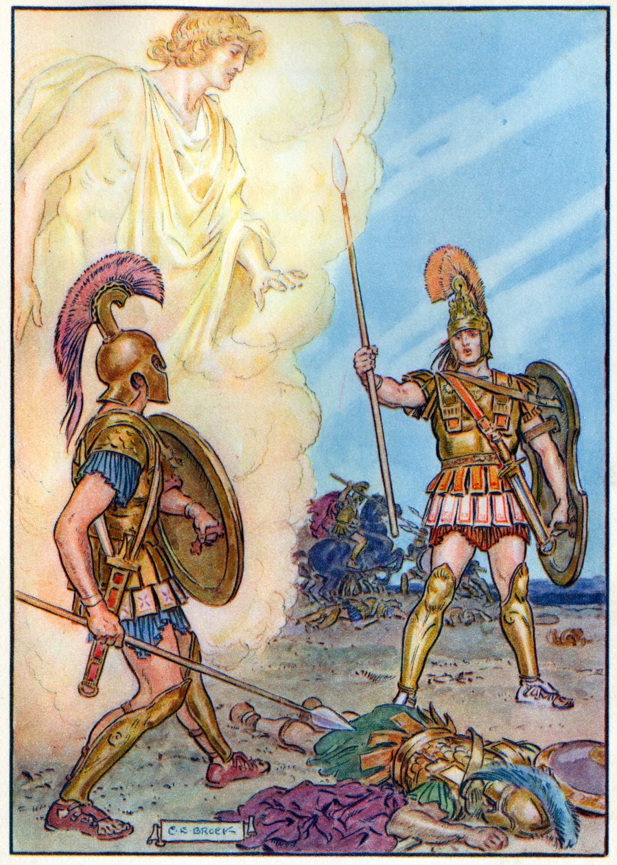 Hector Saved by Apollo, from 'The Children's Hour: Stories from the ...