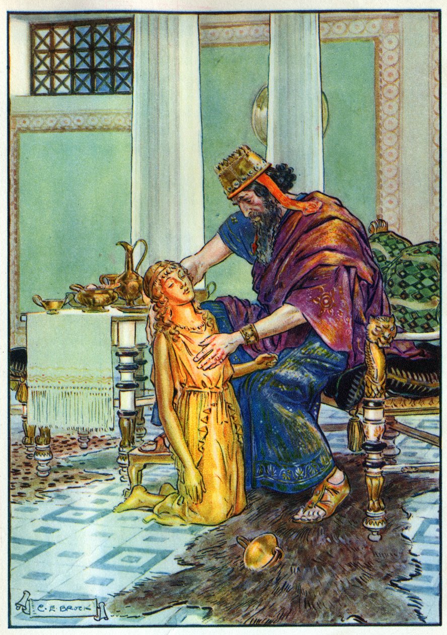 King Midas and His Daughter, from 'The Children's Hour: Stories from ...