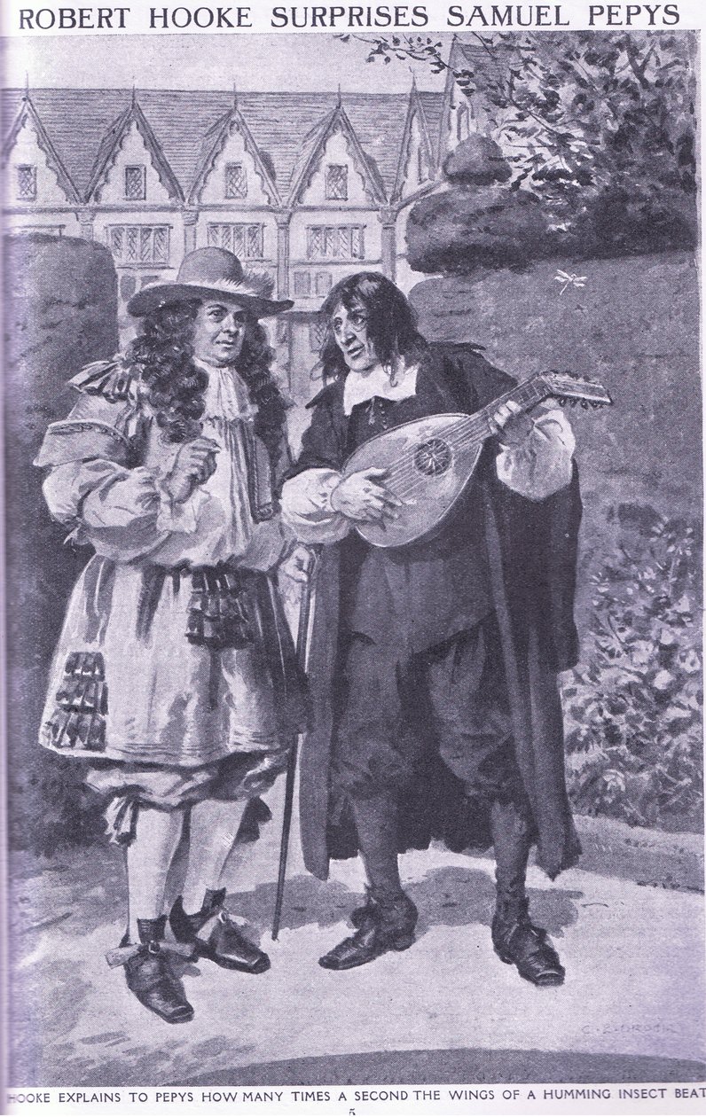 Robert Hooke Surprises Samuel Pepys by Charles Edmund Brock