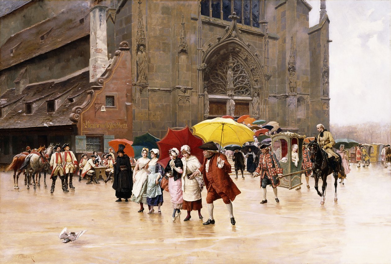 After Church by Charles Edouard Delort: Buy fine art print