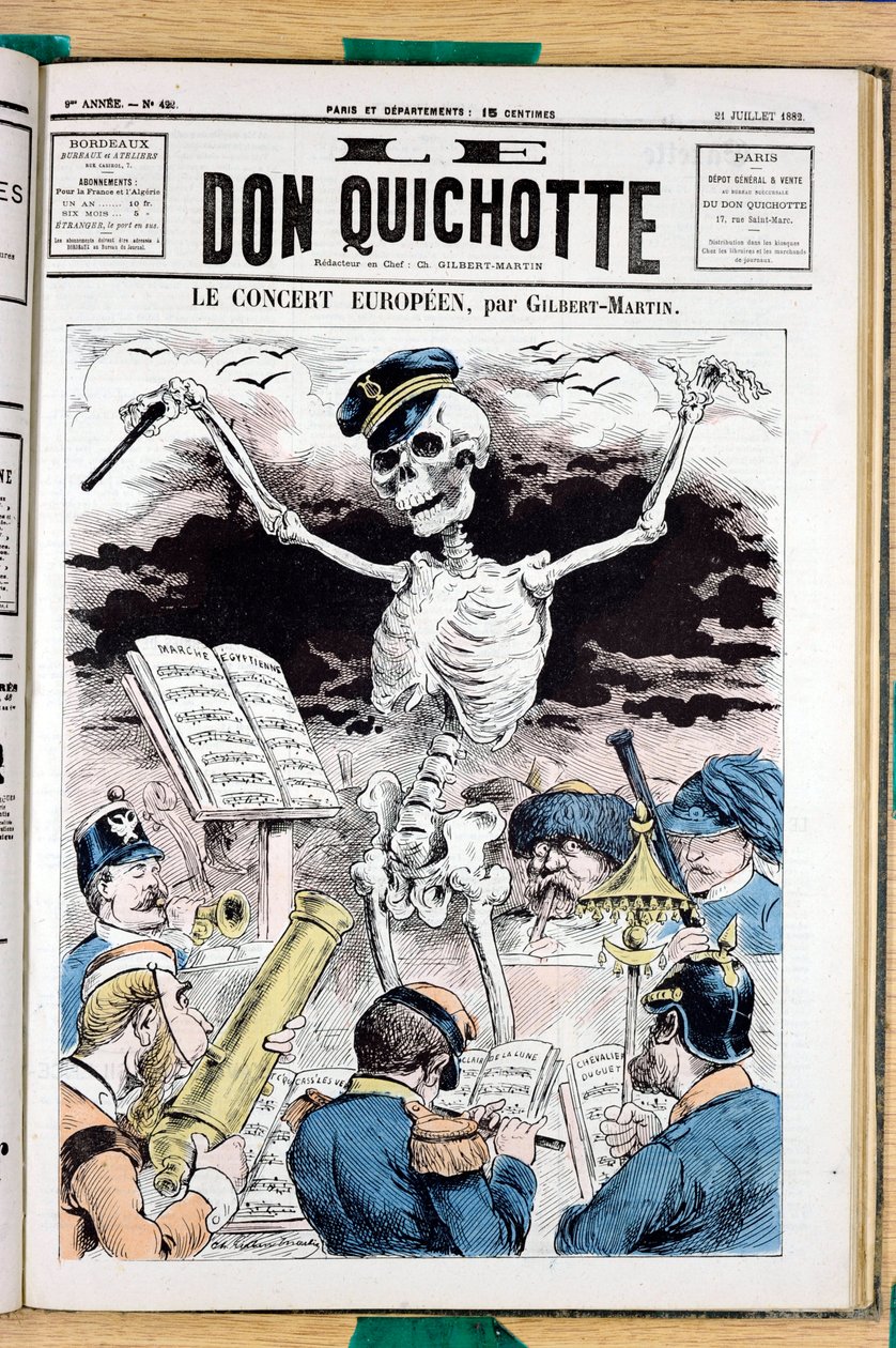 Cover of Le Don Quixote, number 422, Satirical in Colours
