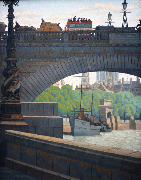 Old Waterloo Bridge by Charles Ginner: Buy fine art print