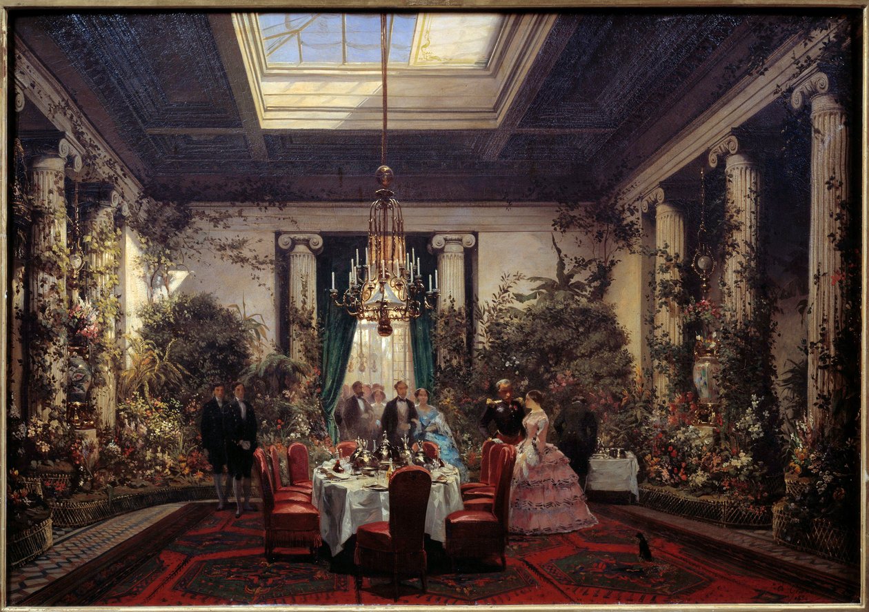 Breakfast at the Princess Mathilde Letizia Bonaparte, Rue de Courcelles ...