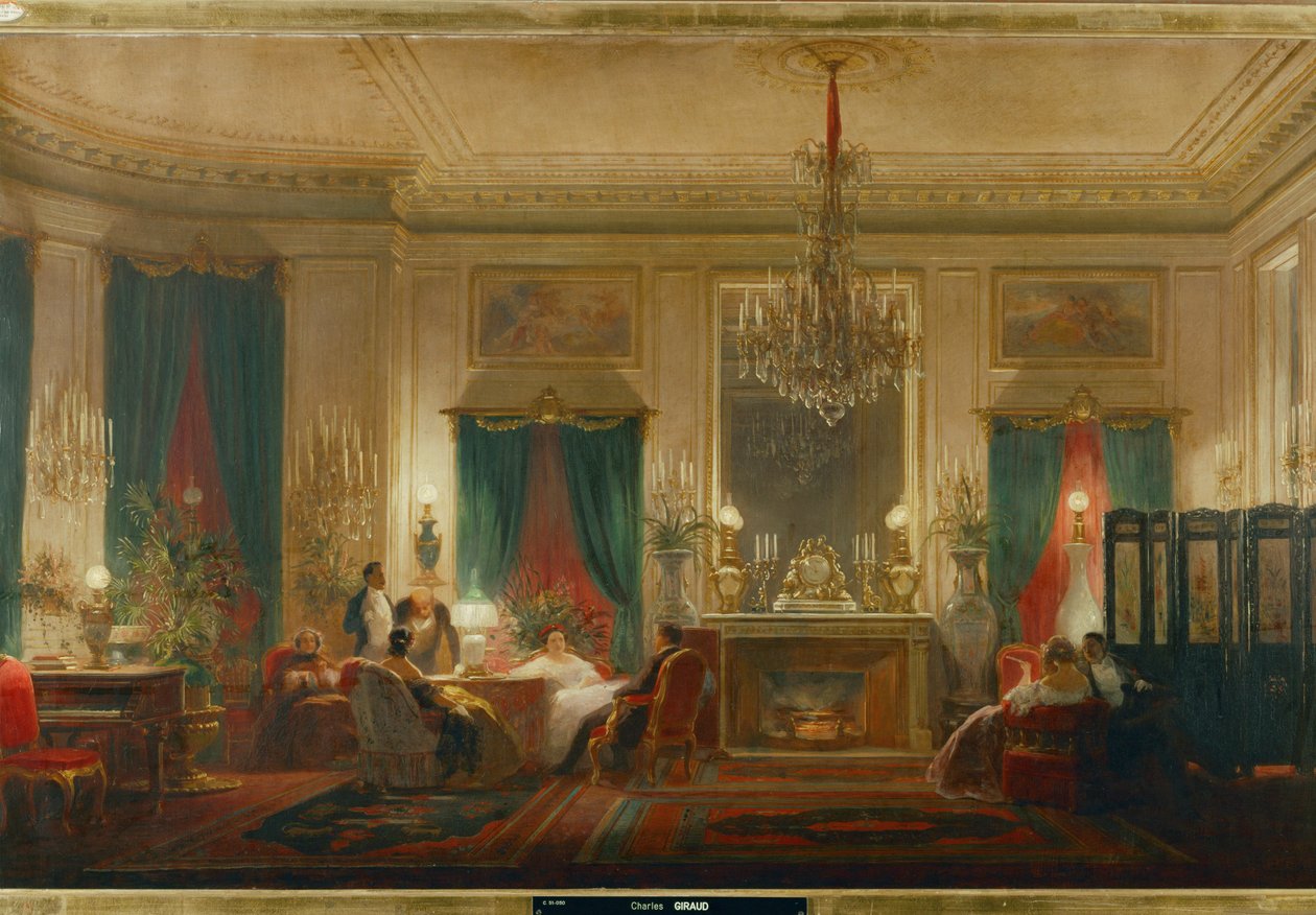 The Salon of Princess Mathilde, Daughter of King Jerome and Queen ...