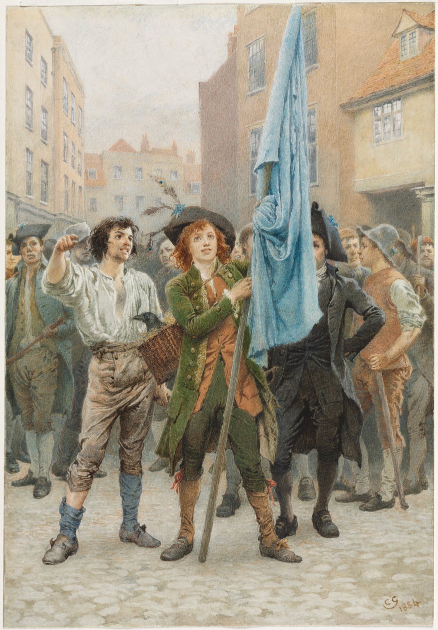 Barnaby Rudge Helping Lead the Gordon Riots by Charles Green