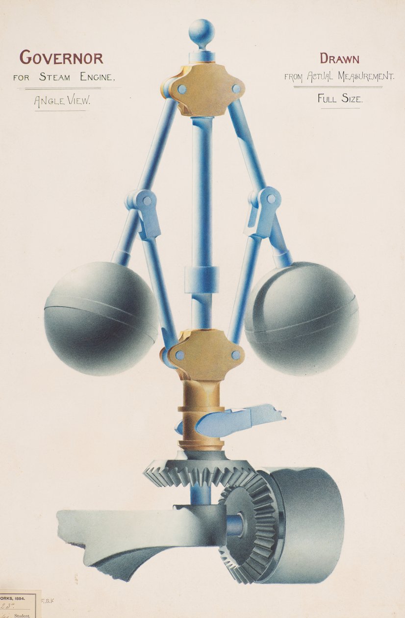 Governor for Steam Engine - Angle View