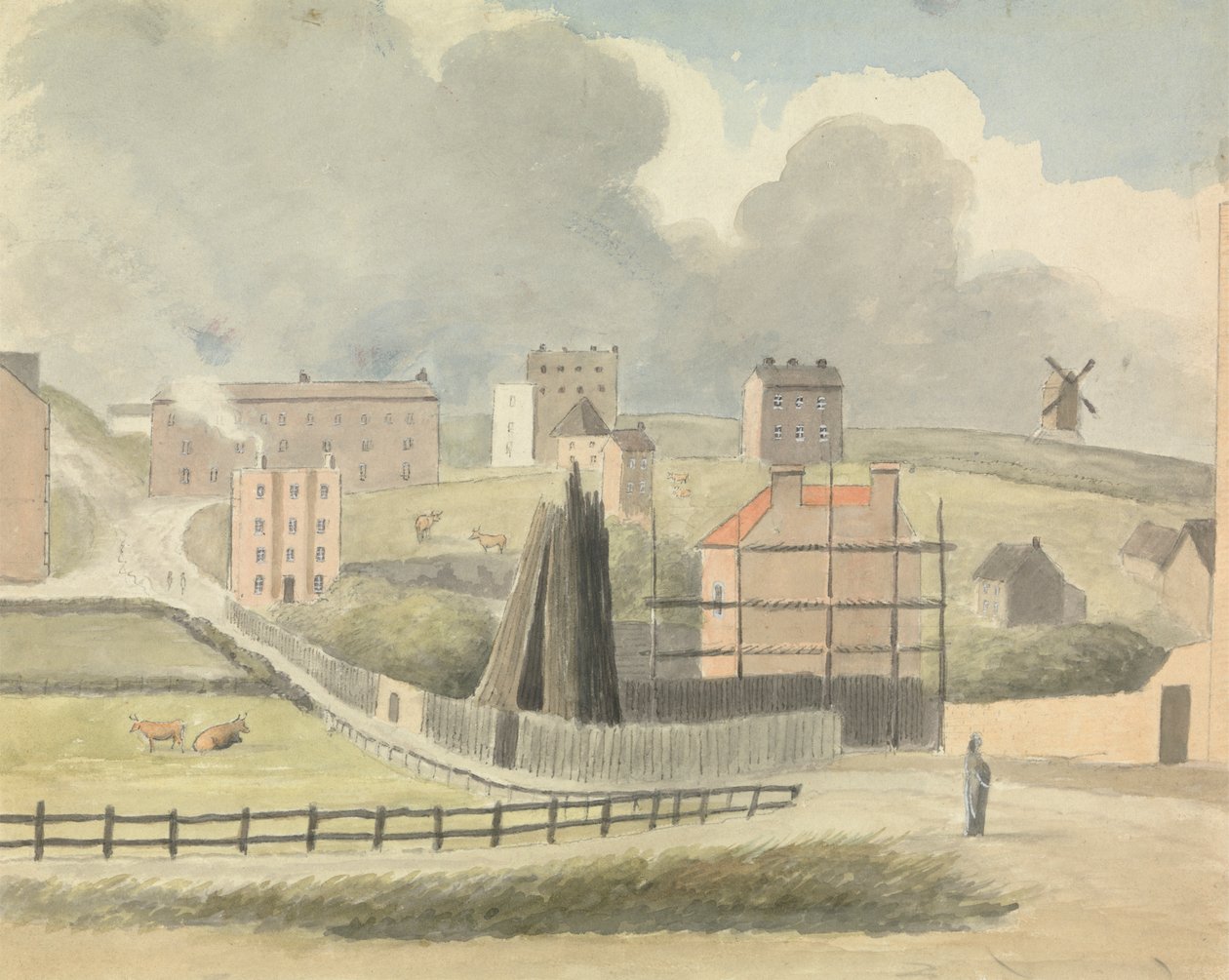 Farming Village by Charles Hamilton Smith: Fine art print