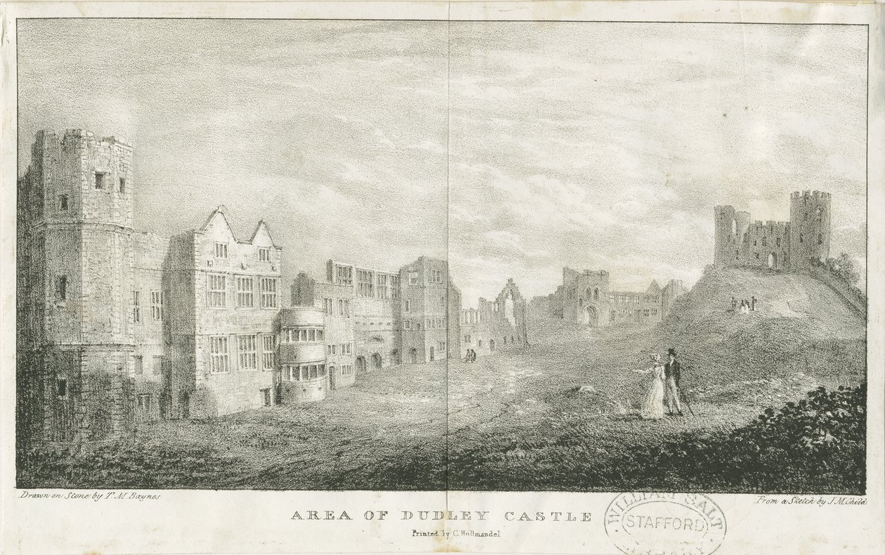 Dudley Castle - The Keep by Charles Joseph Hullmandel