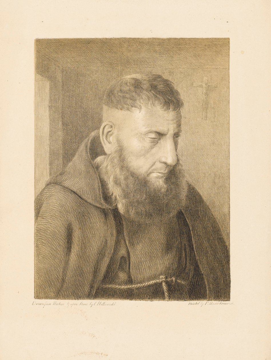 Portrait of a Monk by Charles Joseph Hullmandel
