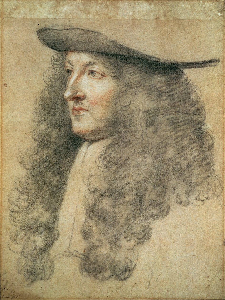 Portrait Head of King Louis XIV, c.1663 by Charles Le Brun