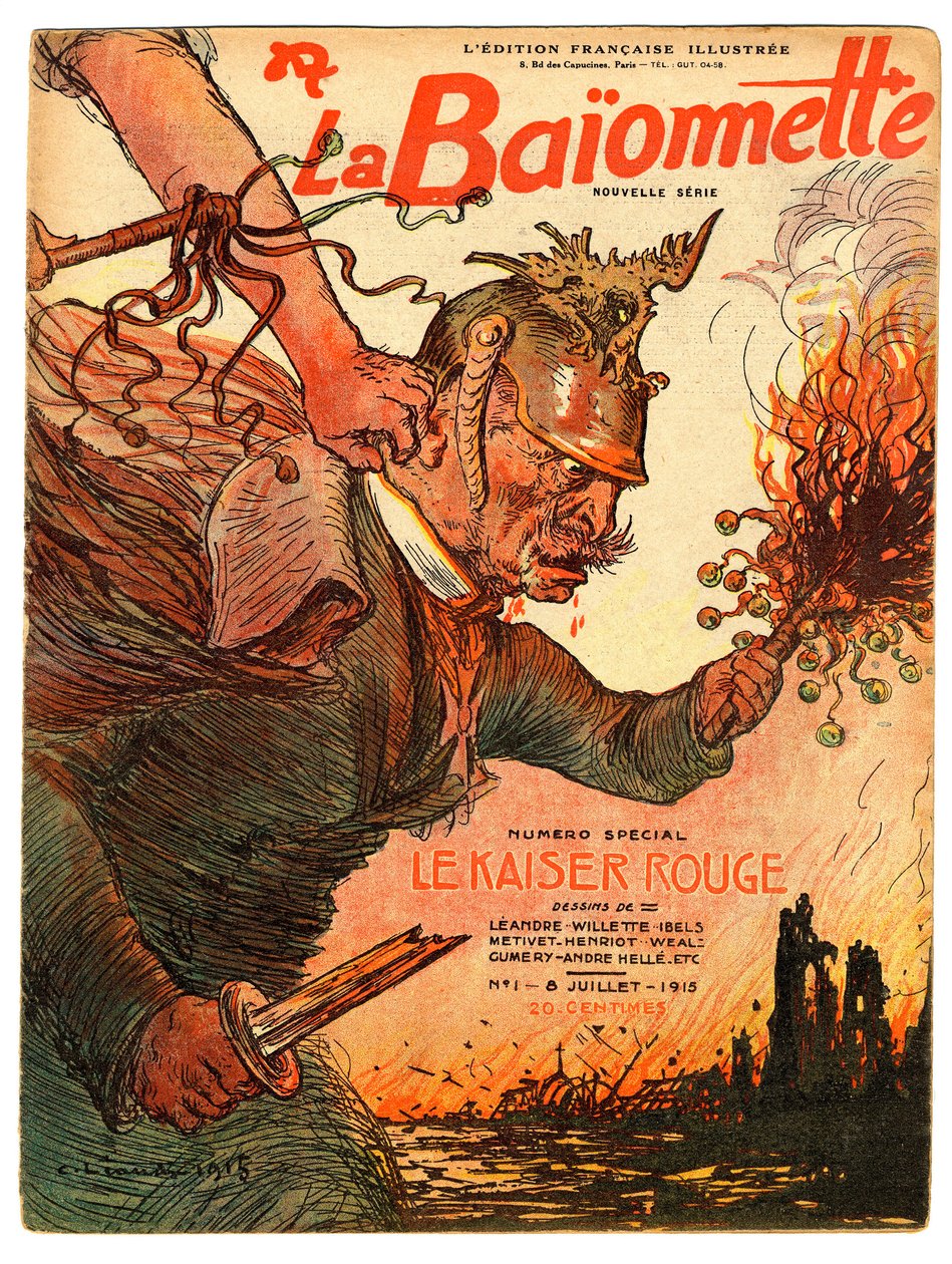 Cover of 'La Baionnette', Satirical in Colors